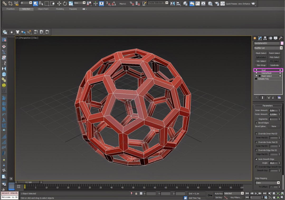 Modelling tips – Create a hollow sphere | 1k0 Visual